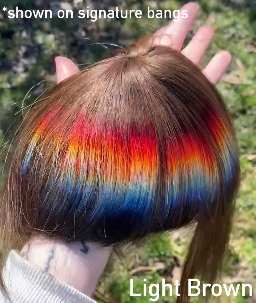 Signature Color Collection Side Swoop Bangs – Rainbowheads