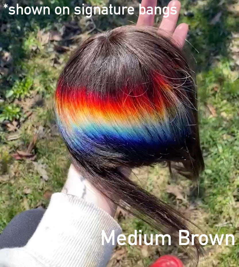 Signature Color Collection Side Swoop Bangs – Rainbowheads