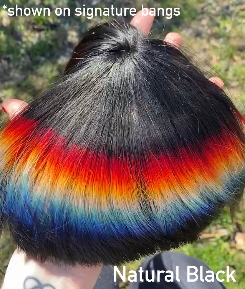Signature Color Collection Side Swoop Bangs – Rainbowheads