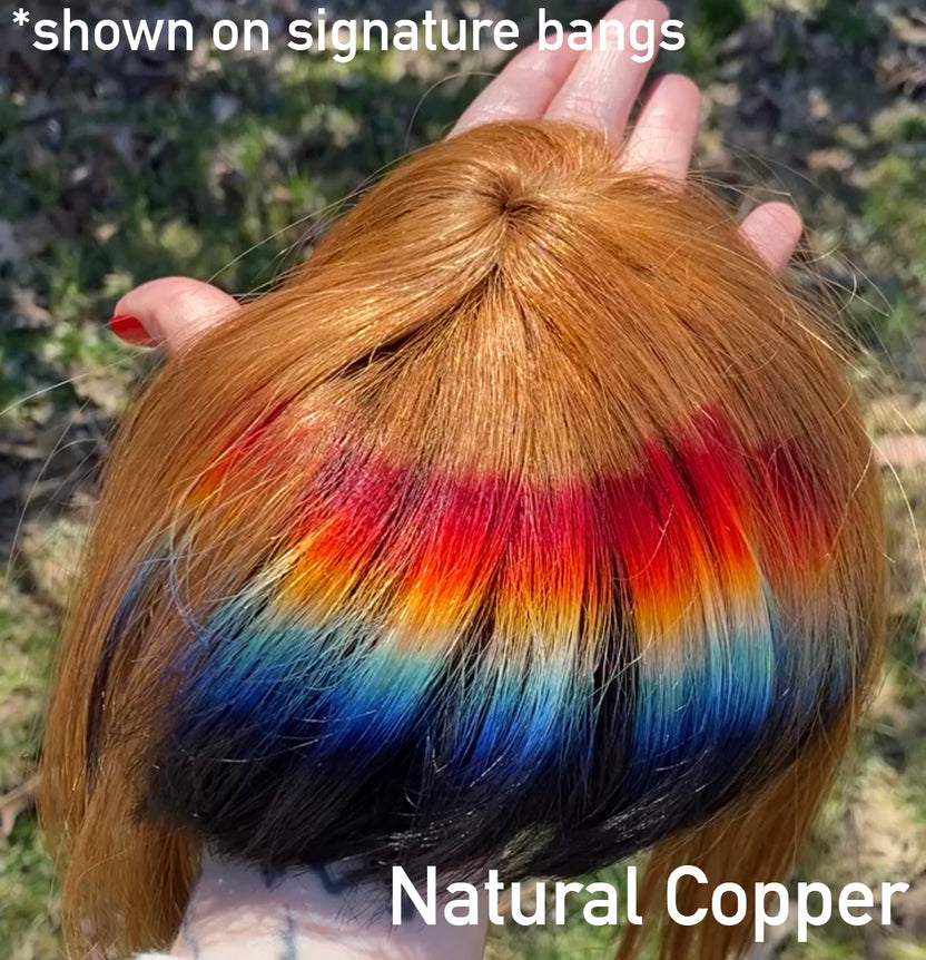 Signature Color Collection Side Swoop Bangs – Rainbowheads