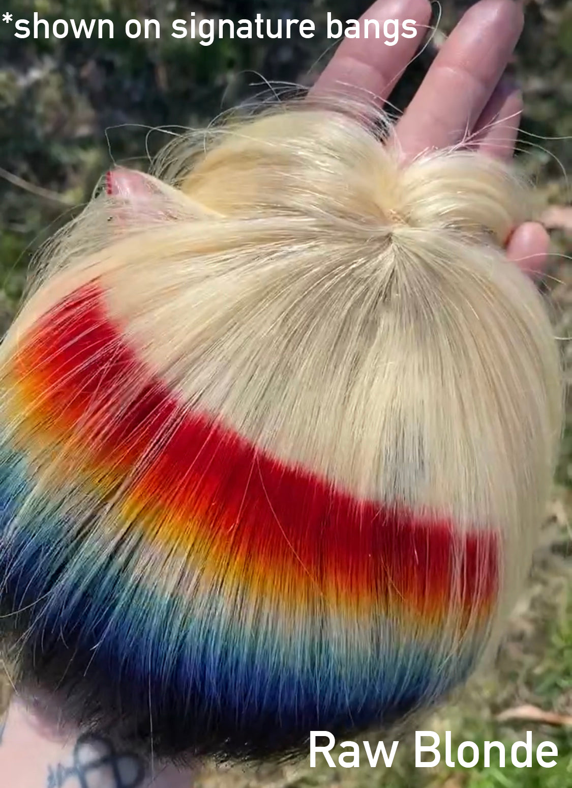 Signature Color Collection Side Swoop Bangs – Rainbowheads